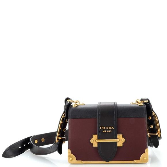 Prada | Bags | Prada Cahier Crossbody Bag City Calf And Saffiano Small ...